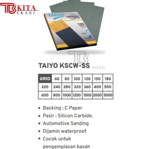 Jual AMPLAS LEMBARAN TAIYO - AMPLAS WATERPROOF - AMPLAS DUCO - AMPLAS ...