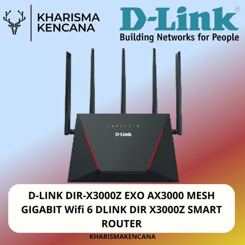 Jual D-LINK DIR-X3000Z EXO AX3000 MESH GIGABIT Wifi 6 DLINK DIR X3000Z SMART ROUTER - Kota ...