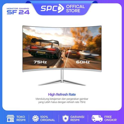 Jual Monitor SPC Gaming SF 24 inch curve frameless full hd Terbaru ...