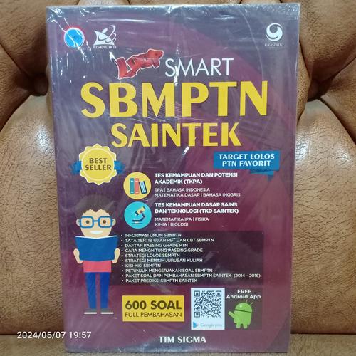 Jual ORIGINAL BUKU LOOP SMART SBMPTN SAINTEK Target Lolos PTN Favorit - 600 Soal Full Pembahasan ...