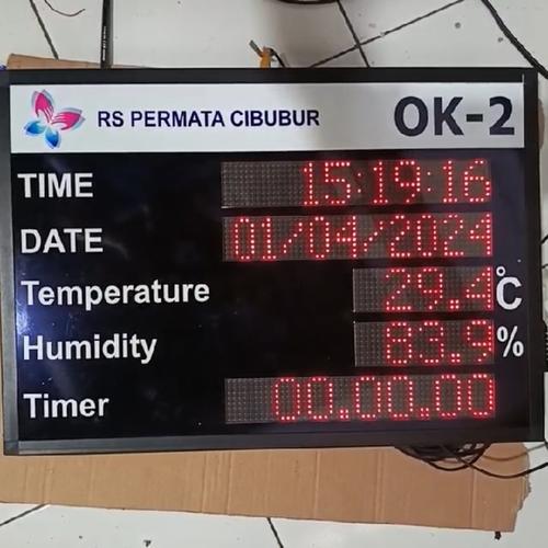 Jual Led Display Suhu 50x30cm - Display Ruang bedah operasi - Ruang ...