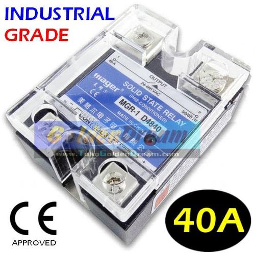Jual Mager Solid State Relay 40A Control 3-32v DC Out 24-480v AC Load ...
