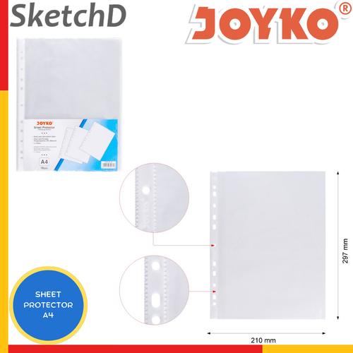 Jual Pelindung kertas A4 Joyko Sheet Protector SHP 202 10 isi 10 lbr ...