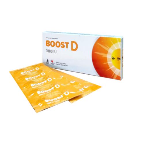Jual BOOST D 1000 IU, Vitamin D3 1000 IU, harga 1 strip isi 10 tablet ...