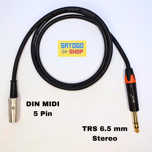 Jual Audio Adapter Jack DIN MIDI 5 Pin Male to Akai Stereo TRS 6.5 mm Male - 1 Meter, Type-A ...