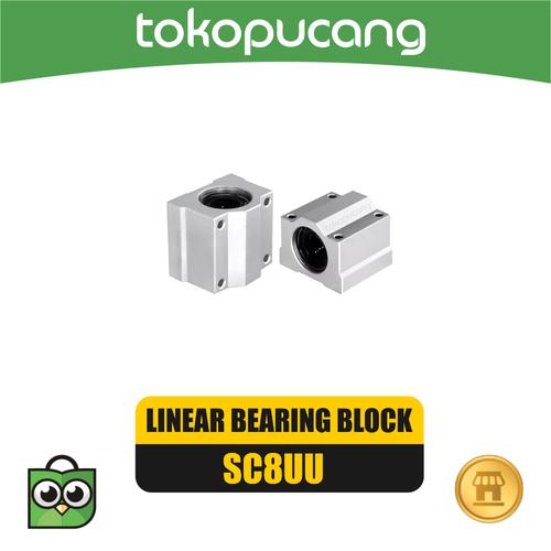 Jual Linear bearing block SC8UU box ball 3d printer cnc sliding SCS8UU / SC 8UU (SCS8UU) Box ...
