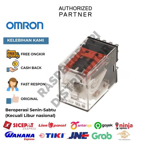 Jual OMRON MINIATURE POWER RELAY MY4-GS-R DC24V 24VDC 4PDT - Jakarta ...