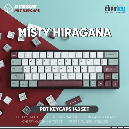 Jual Keycaps Misty Hiragana 143 set Cherry Profile - Jakarta Pusat ...