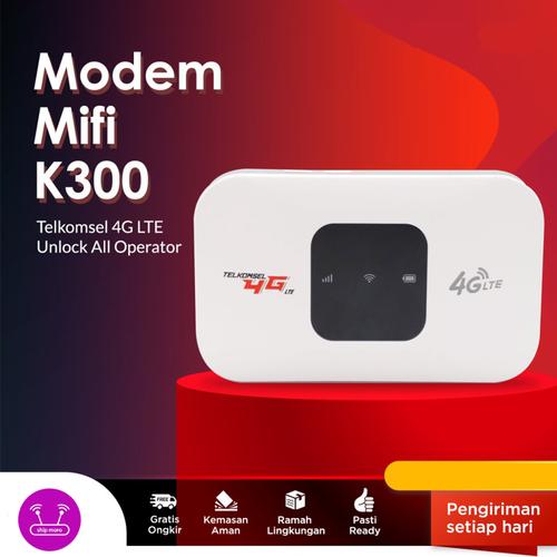 Jual Modem Mifi Wifi 4G LTE Unlock All Operator Free Kartu Perdana K300 ...