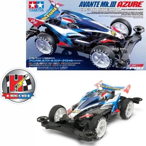 Jual Tamiya Mini 4WD Avante MK III Azure Clear Special ( Polycarbon ...