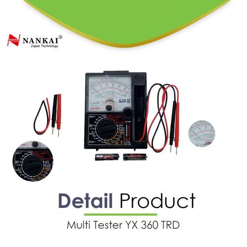 Jual Multitester Manual/ Alat Pendeteksi Arus Listrik YX360 TRD Nankai ...