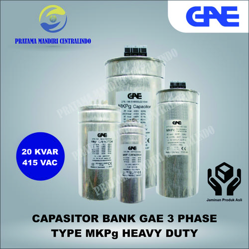 Jual KAPASITOR BANK GAE TYPE MKPg 3 PHASE 20 KVAR 415V - Jakarta Barat ...