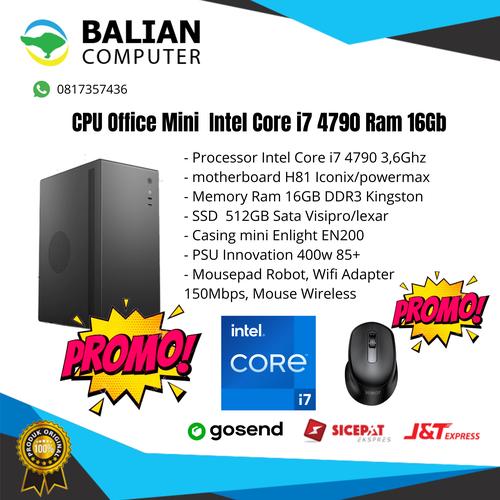 Jual CPU Mini PC Core i7 Ram 16GB SSD 512GB | Mini PC Office - Kota ...