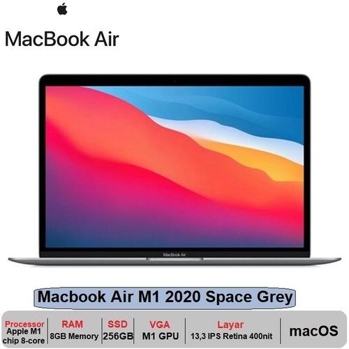 Jual Macbook Air M1 2020 MGN63ID/A Space Grey M1 8core|8GB|256GB - Kota Makassar - Mugen ...
