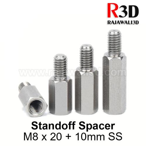 Jual Standoff Male - Female Stand off Spacer M8 x 20*10mm Stainless ...