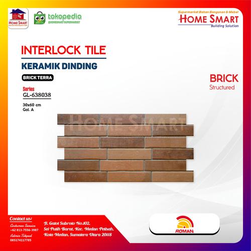 Jual Keramik Roman Interlock GL638038 dBrick Terra 30x60 Kw1 - Kota ...