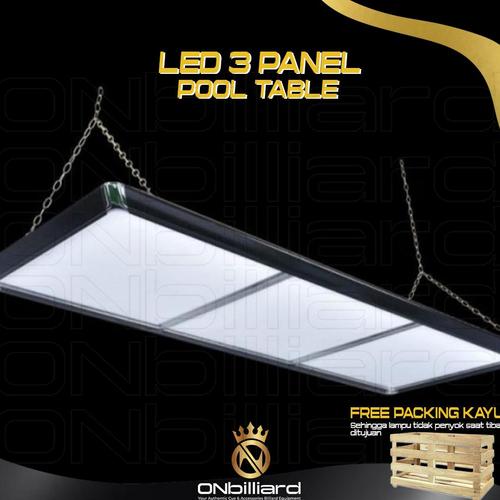Jual NEW Lampu LED Meja Billiard 3 Panel / 3 LED Lamp Biliyar Biliar ...