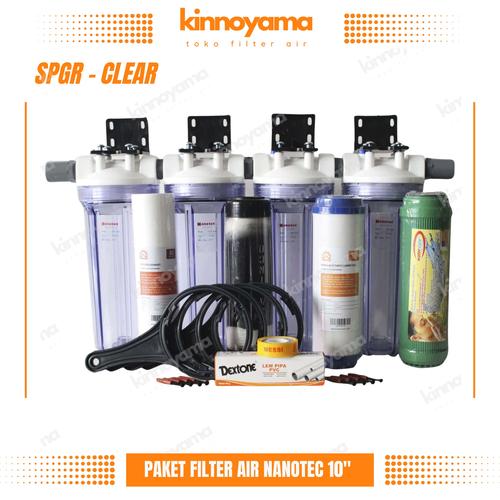Jual PAKET FILTER AIR BESI + RESIN 4 TAHAP - NANOTEC CLEAR 10" 3/4 ...