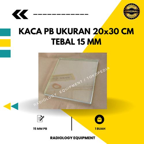 Jual KACA PB UKURAN 20X30 CM TEBAL 15 MM / LEAD GLASS / KACA TIMBAL ...