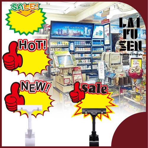 Jual Label Harga 10 pcs Klip Populer Pop Card Price Tag Jepit Penjepit ...