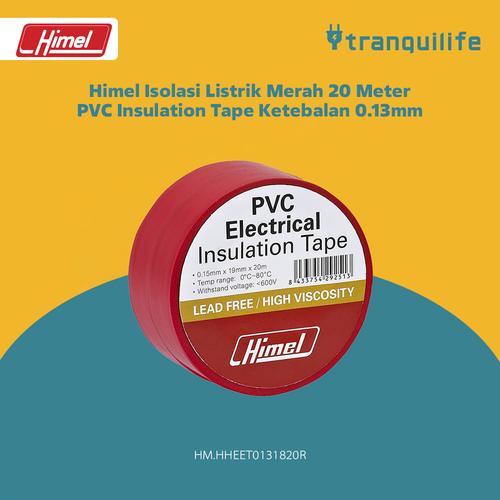 Promo Himel Isolasi Listrik Warna Merah 0.13mm X 19mm X 20m PVC ...