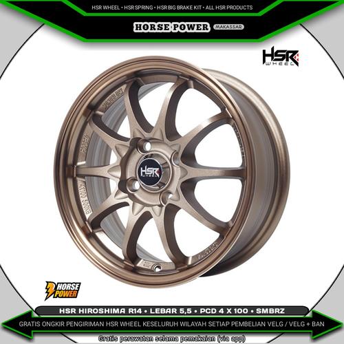 Jual Velg R14 Hsr Hiroshima - Untuk Mobil 4 Baut Roda - Pcd 4X100 ...