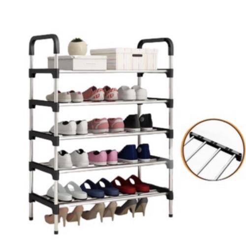 Jual RAK SEPATU 5 SUSUN / RAK SENDAL 5 Layer Portable Plastik/Besi ...