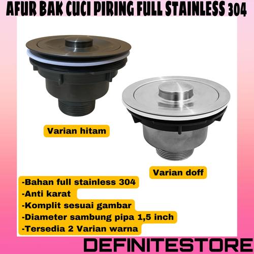 Promo Daisso Afur saringan bak cuci piring (BCP) stainless 304 komplit ...