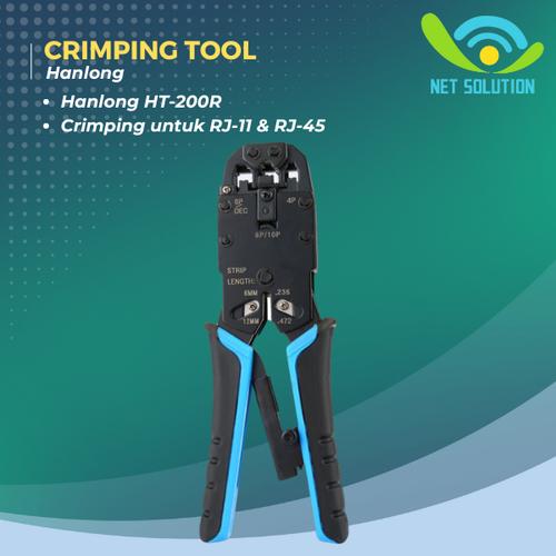 Jual Crimping Tool HANLONG HT-200R Original|Tang Crimping RJ45 Cat5 ...