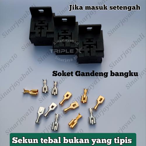 Jual soket relay gandeng socket bangku rumah rellay tempat rilay rilai ...