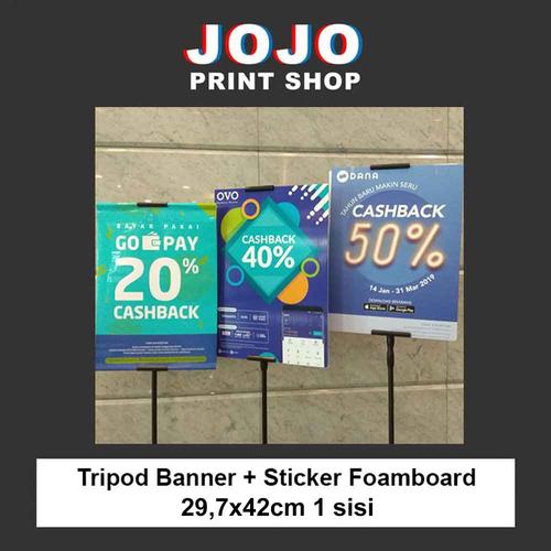 Jual TRIPOD BANNER A3 ART KARTON + IMPRABOARD LANGSUNG JADI! - A3 ...