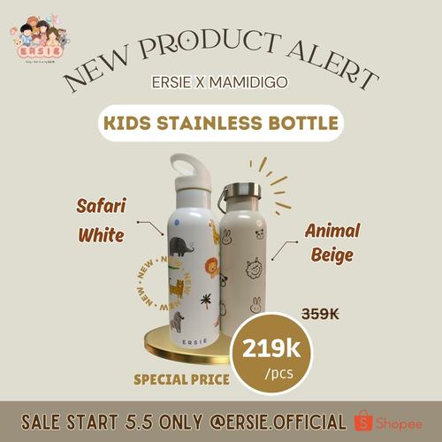 Jual Ersie Kids Stainless Bottle x Mamidigo l botol minum anak ...
