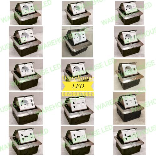 Jual Stop Kontak Lantai 3 Modul Flip Up isi Stopkontak ARDE EU + 2PIN ...