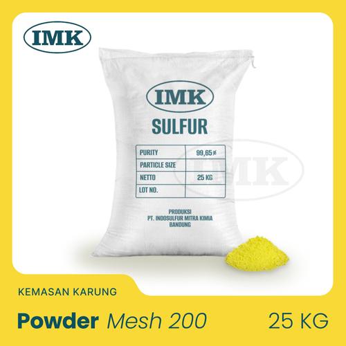Jual Belerang Sulfur Sulphur Powder Mesh 200 | 25 kg (Karung/Sak) 100% ...