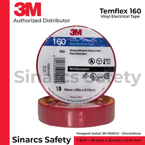 Jual 3M Temflex 160 Isolasi Listrik General Use Vinyl Electrical Tape ...
