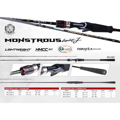 Jual Rod TEAM SEAHAWK MONSTROUS LIGHT J (One Piece Section) - Jakarta ...