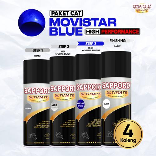 Jual Paket Cat UL101 Movistar Blue HP / High Performance / Sapporo Ultimate - C82 CLEAR DOFF ...
