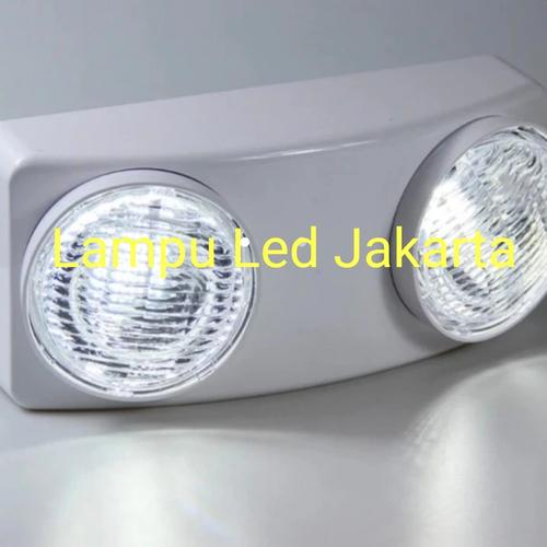 Jual LAMPU LED EMERGENCY DINDING 2MATA 6WATT. EMERGENCY MATA KUCING 2 ...