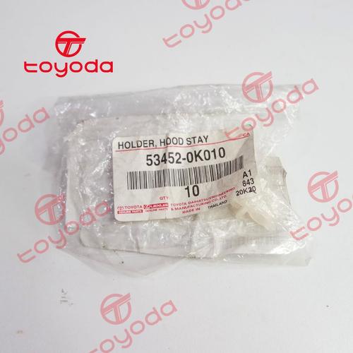 Jual 53452-0K010/ KLIP TIANG KAP MESIN/ FORTUNER 2005-2017/ TOYOTA ...