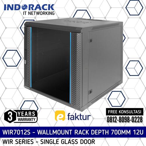Jual Wallmount Rack INDORACK Glass Door Rak Server 12U Depth 700mm ...