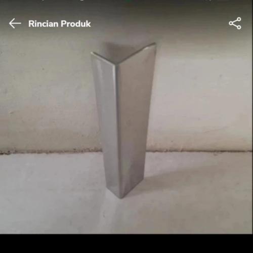 Jual Siku Stainless Steel SUS304 Ukuran 25x25 mm Tebal 1,2 mm 3000 mm ...
