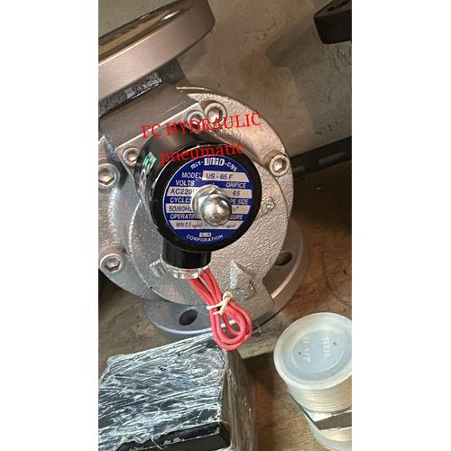 Jual US-65F SOLENOID UNI-D 2-1/2" INCH VOLTASE AC 220V MODEL FLANGE JIS ...