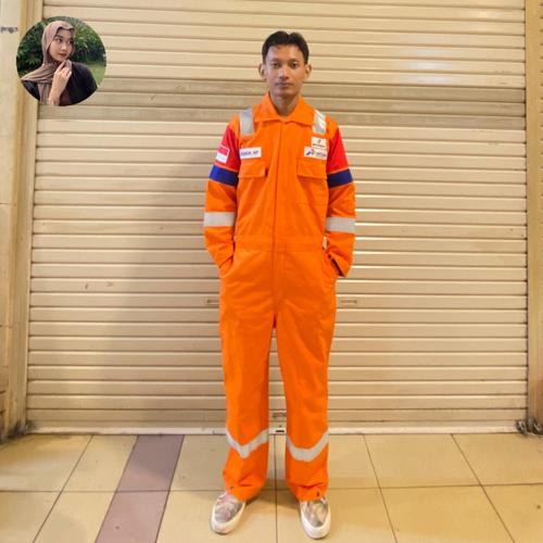 Jual Seragam Safety/Nomex Pertamina Orange/Wearpack Pertamina Orange ...