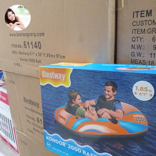 Jual Kapal karet kondor 2000 perahu bestway 61140 model baru ganti ...