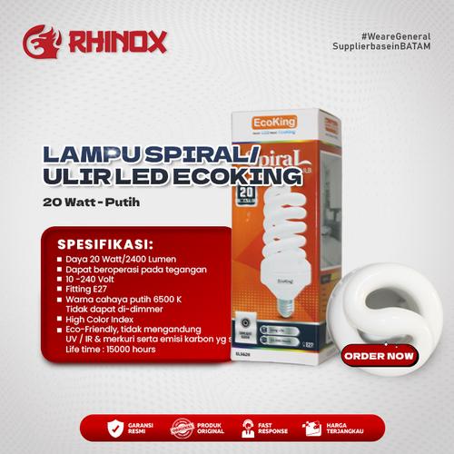 Promo Lampu Spiral/ Ulir Led EcoKing 20 Watt Putih - Kota Batam ...