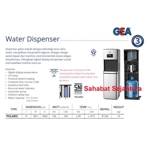 Jual Water Dispenser GEA POLARIS Dispenser Air Galon Bawah - Jakarta ...