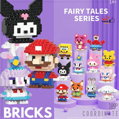 Jual BRICKS LEGO MINI KARAKTER KUROMI MARIO BROS STELLA LOU BALOK SUSUN ...