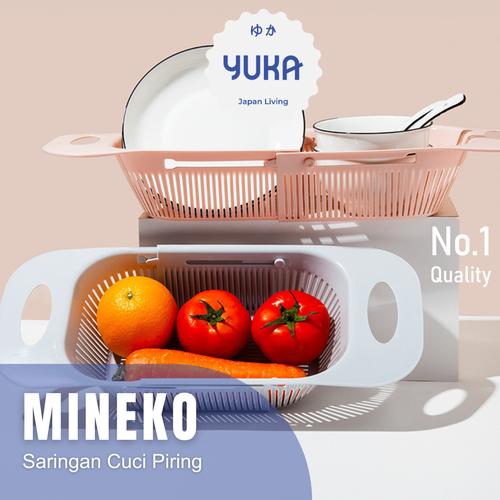 Promo YUKA - MINEKO Wadah Saringan Buah Buahan Praktis Pencuci Saringan Wastafel Dapur Estetis ...