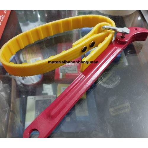 Jual Gagang Kunci Pembuka Oli 8 Inch Belt Wrench Puller Strap Opener ...