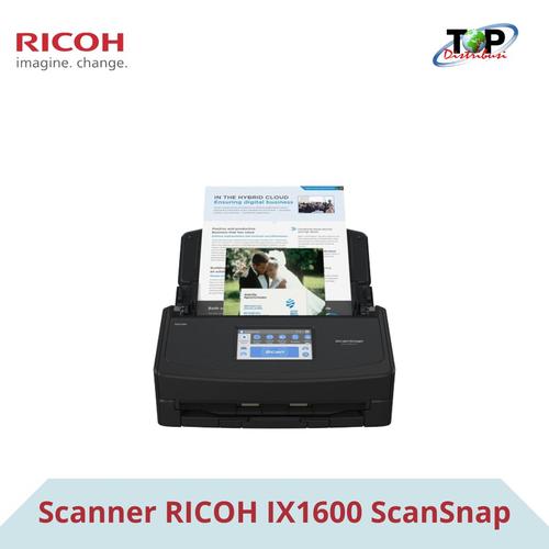 Jual SCANNER RICOH iX1600 RICOH IX 1600 (Black) ScanSnap ADF DUPLEX A4 ...